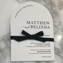 1B. Belinda & Matthew - Arch Shape invite